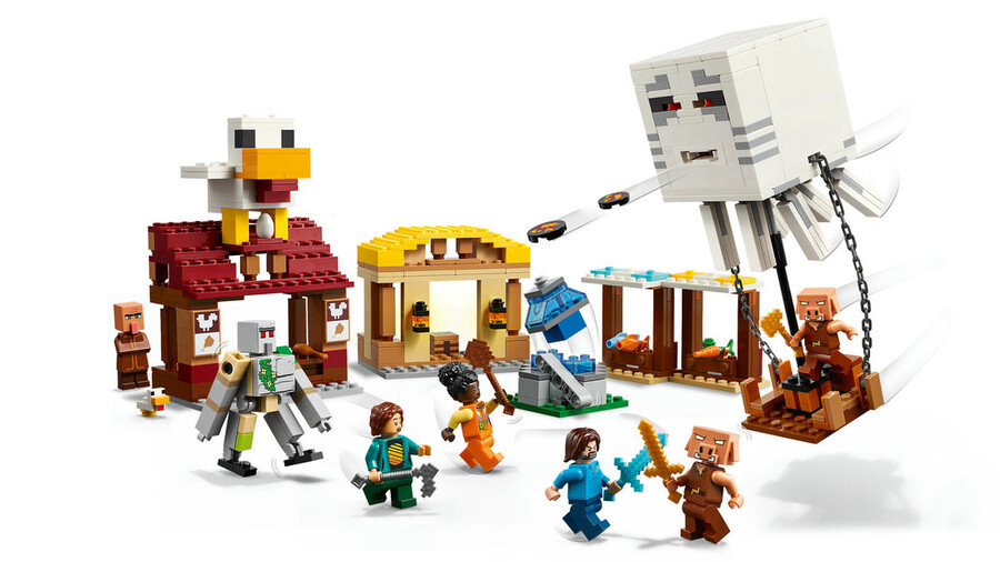 21273 LEGO® Minecraft® Hortlak Balon Köy Saldırısı - Resmi LEGO Store TR